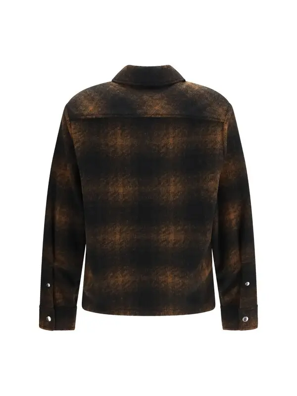 Moncler Embroidered Flannel Shirt