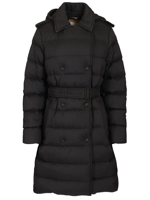 Burberry Hooded Puffer Jacket - Black