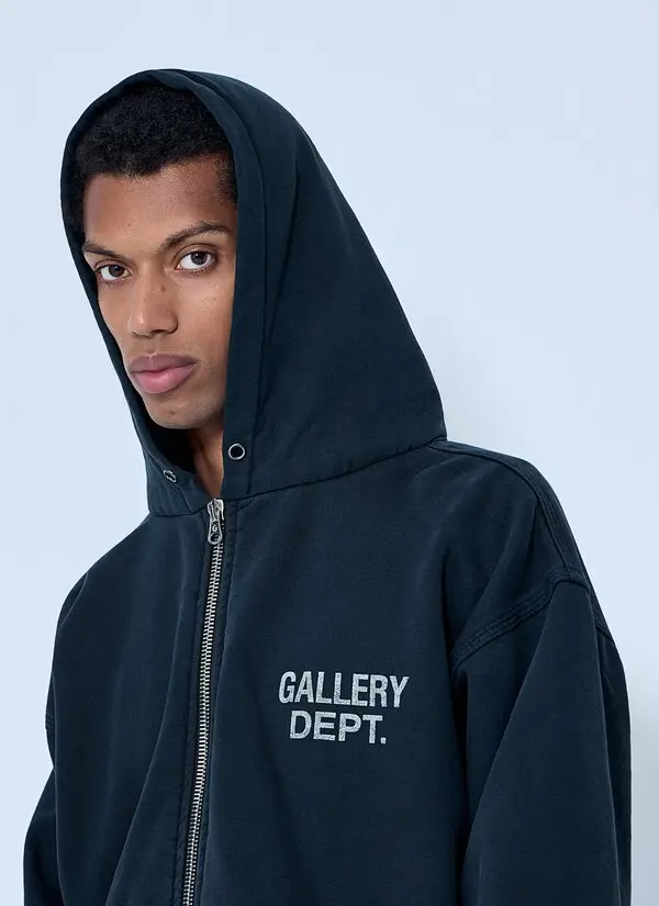 GALLERY DEPT. Zip-up Logo Hoodie