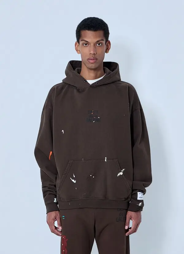 GALLERY DEPT. Abstract Print Hoodie - Brown