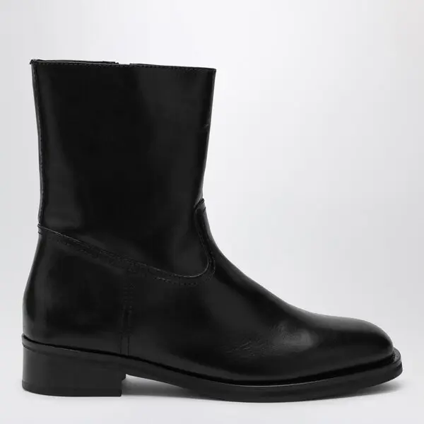 JUDE Daryl Ankle Boots In Leather - Black