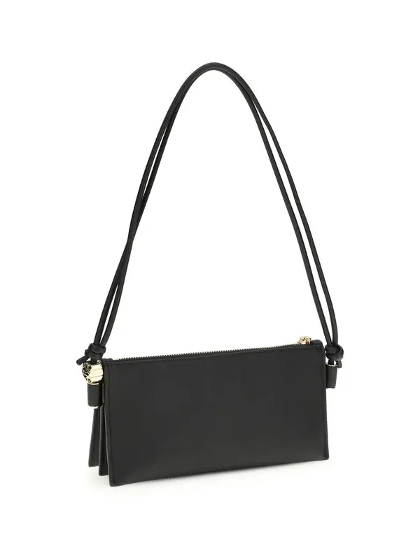 Loewe Joya Clutch Bag In Calfskin - Black