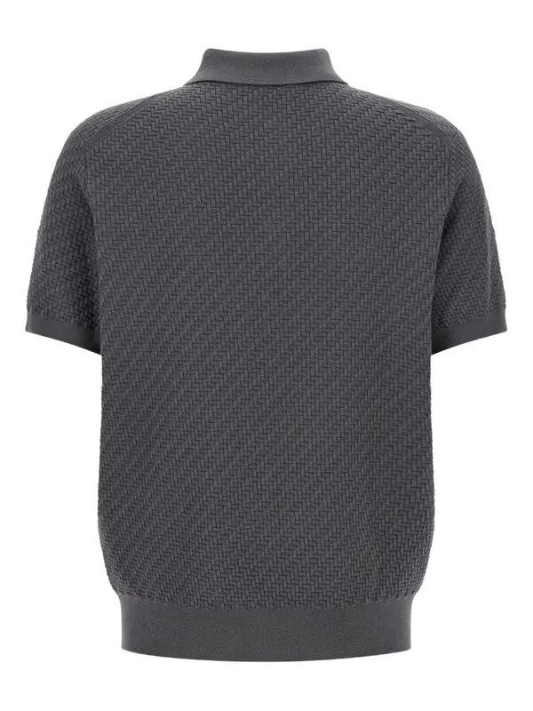 Brioni Cashmere And Cotton Polo Shirt - Multicolor