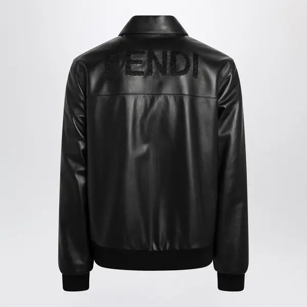Fendi Leather Blouson - Black