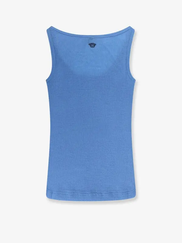 Versace Wool Tank Top With Back Logo