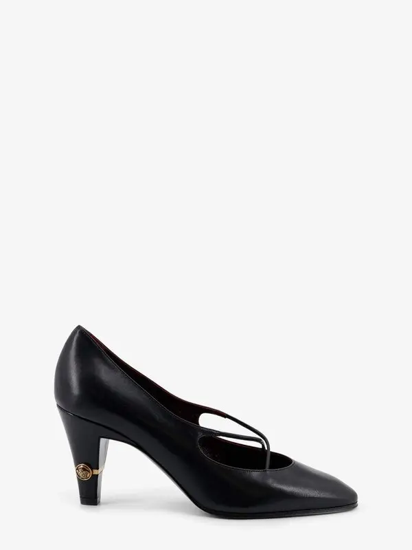 Versace Criss-cross Medallion Leather Pumps - Multicolor