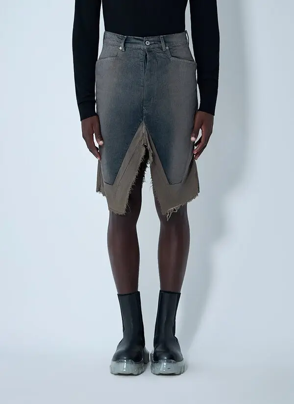 Rick Owens Slivered Midi Skirt - Multicolor