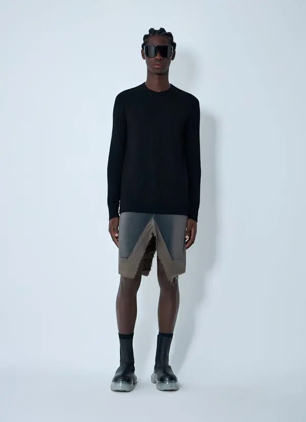 Rick Owens Slivered Midi Skirt