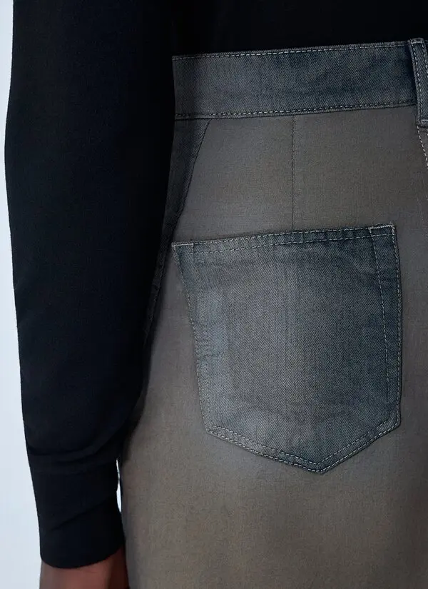 Rick Owens Slivered Midi Skirt