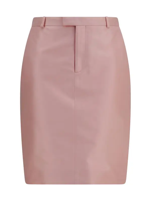 Gucci Silk Faille Skirt - Pink
