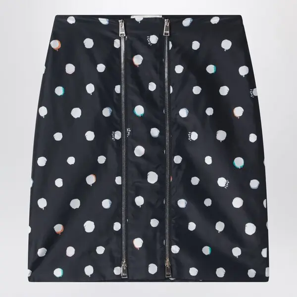 Fendi Taffeta Midi Skirt - Black