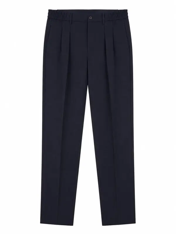 Tagliatore Wool Tailored Trousers - Blue