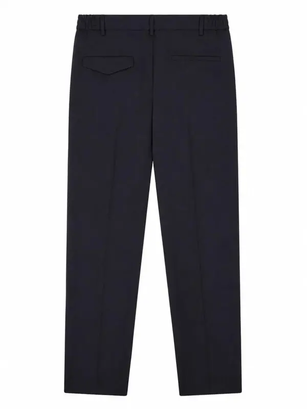 Tagliatore Wool Tailored Trousers - Blue