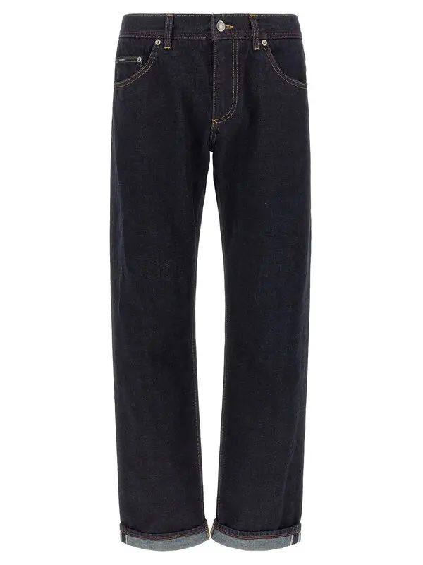 Dolce & Gabbana Dg Embroidery Jeans - Blue