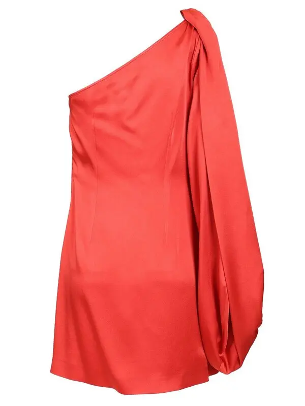 Stella McCartney Satin Mini Dress - Red