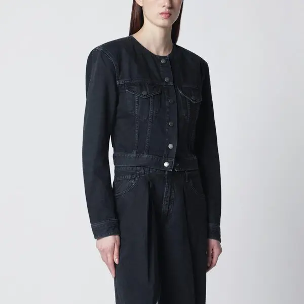 HAIKURE Shirley Bull 44 Cropped Jacket - Gray