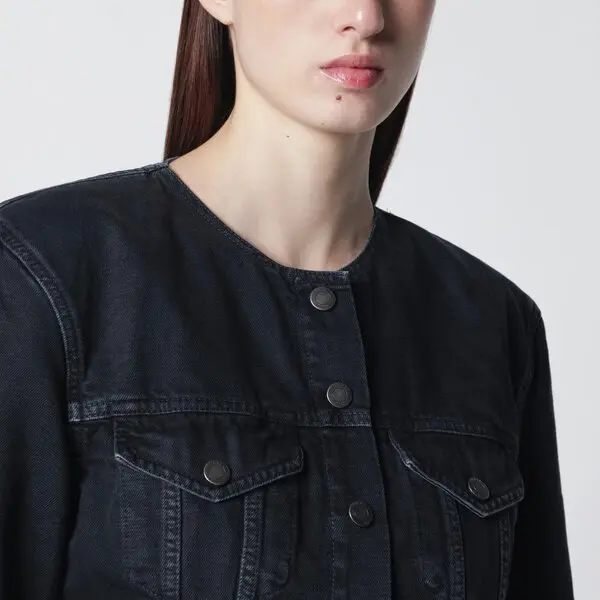 HAIKURE Shirley Bull 44 Cropped Jacket - Gray