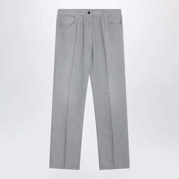Prada Grey Washed Denim Jeans - Gray