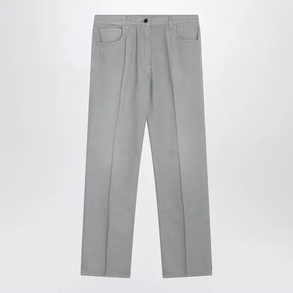 Prada Grey Washed Denim Jeans - Gray