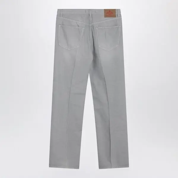 Prada Grey Washed Denim Jeans - Gray
