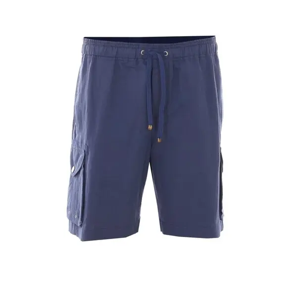 Brunello Cucinelli Bermuda With Cargo Pockets - Blue