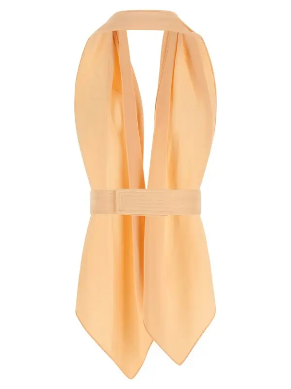 Alberta Ferretti Viscose Twill Scarf-effect Top - Pink