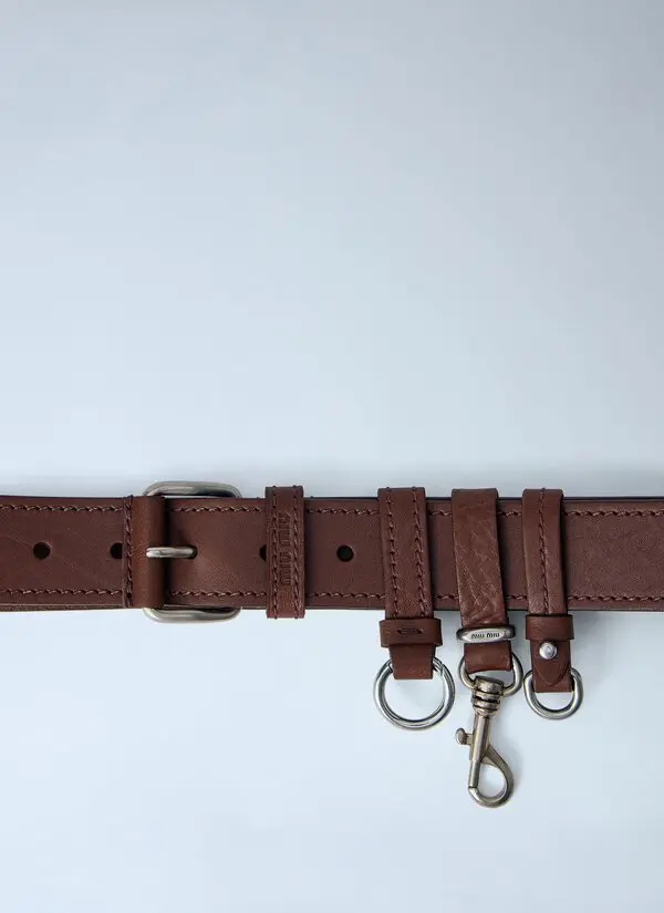 Miu Miu Tobacco Leather Belt
