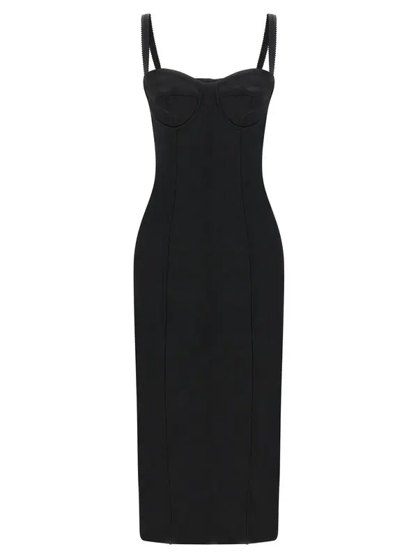 Dolce & Gabbana Sicily' Bra Corset Dress - Black