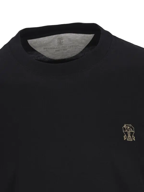 Brunello Cucinelli Logo Cotton T-shirt