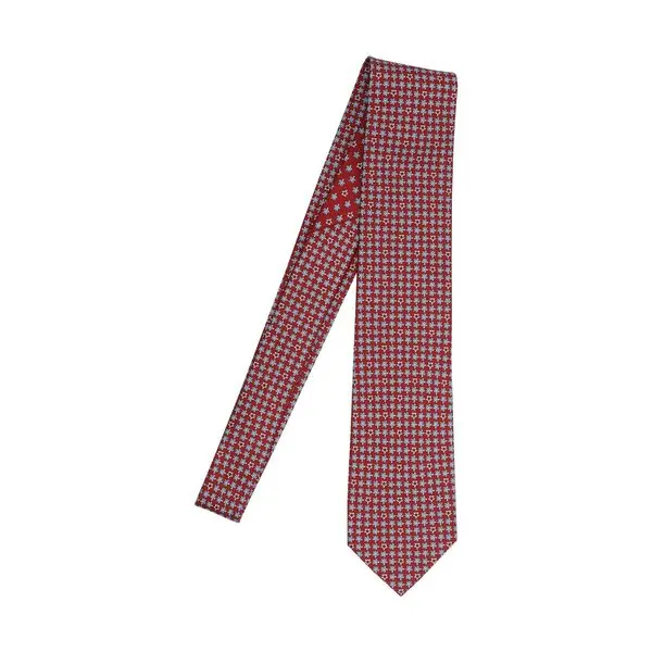 FERRAGAMO Turtle Print Silk Tie