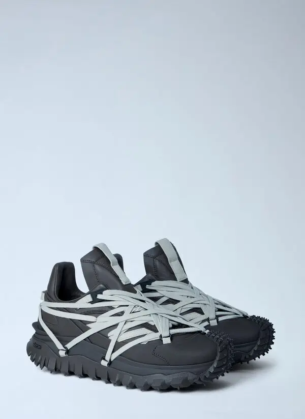 Moncler Rick Owens Trailgrip Megalace Sneakers - Gray