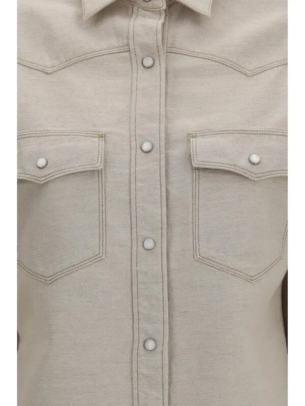 Fendi Selleria Denim Western Shirt - Multicolor