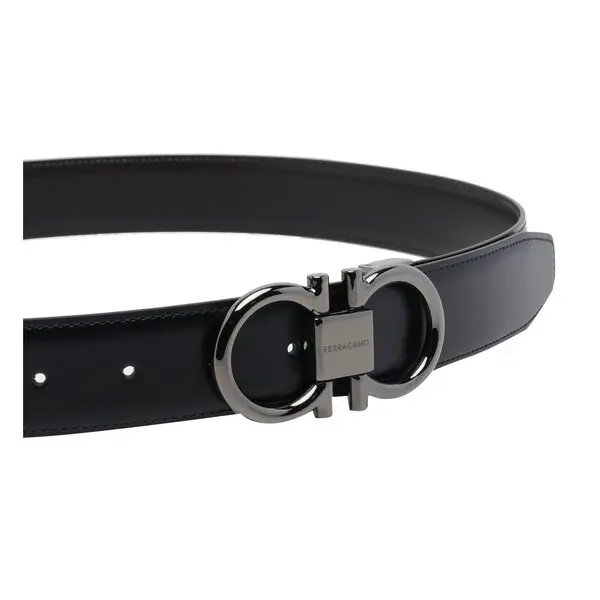 FERRAGAMO Double Adjustable Gancini Belt