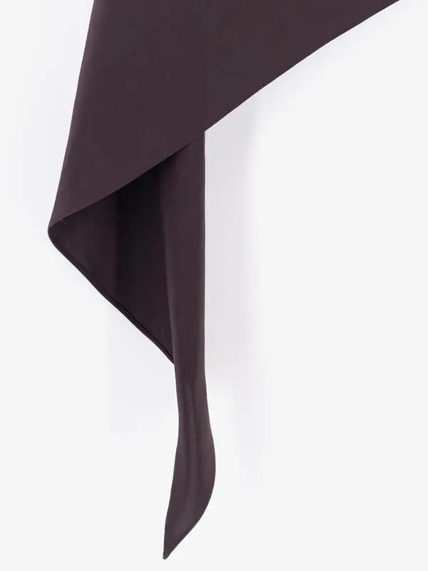 Alaïa Asymmetric Paper And Viscose Skirt - Multicolor