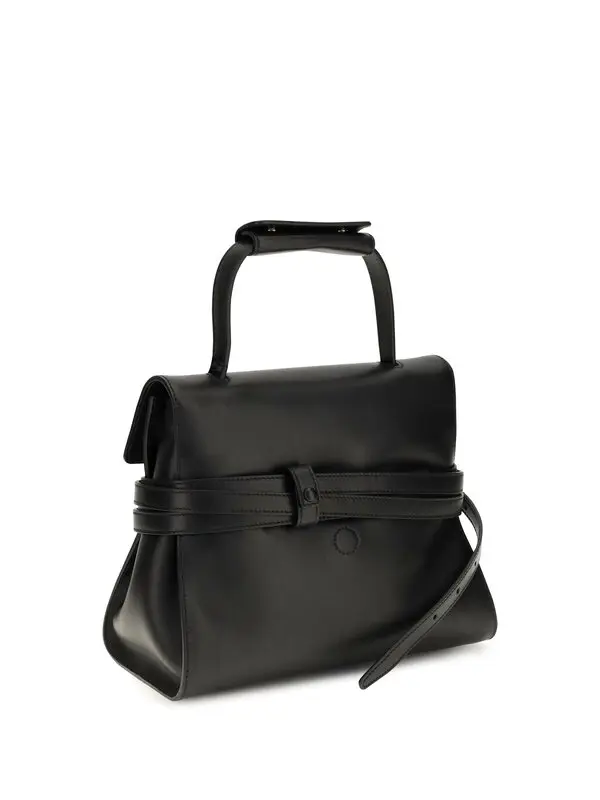 Moschino Buckle Shoulder Bag - Black