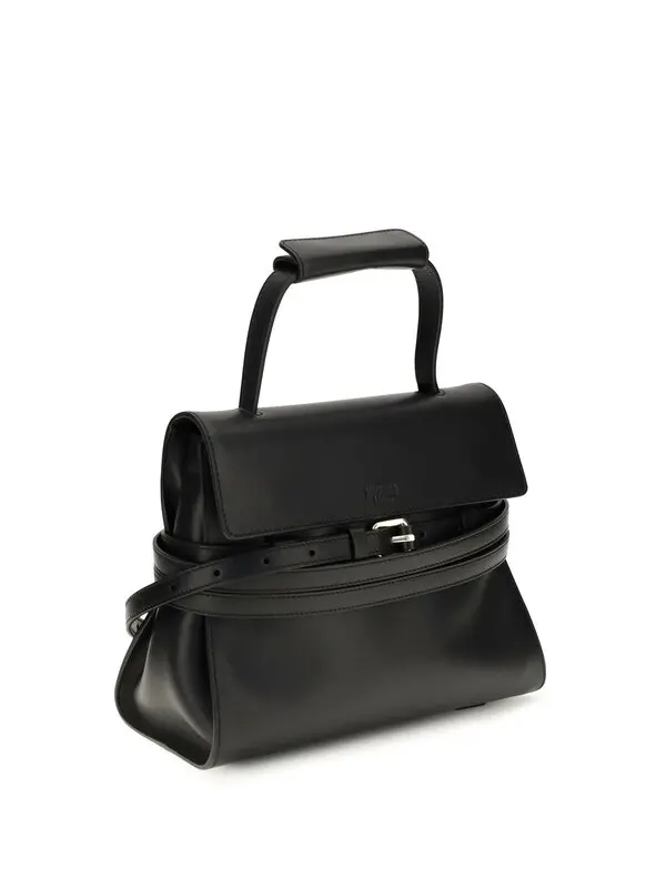 Moschino Buckle Shoulder Bag - Black