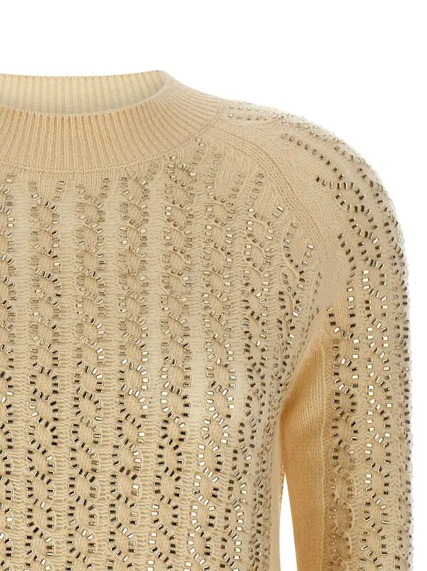 ERMANO SCERVINO Ermanno Scervino Baguette Studded Sweater