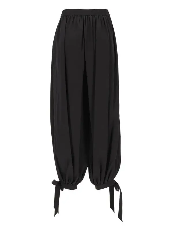 Chloé Fluid Silk Trousers - Black