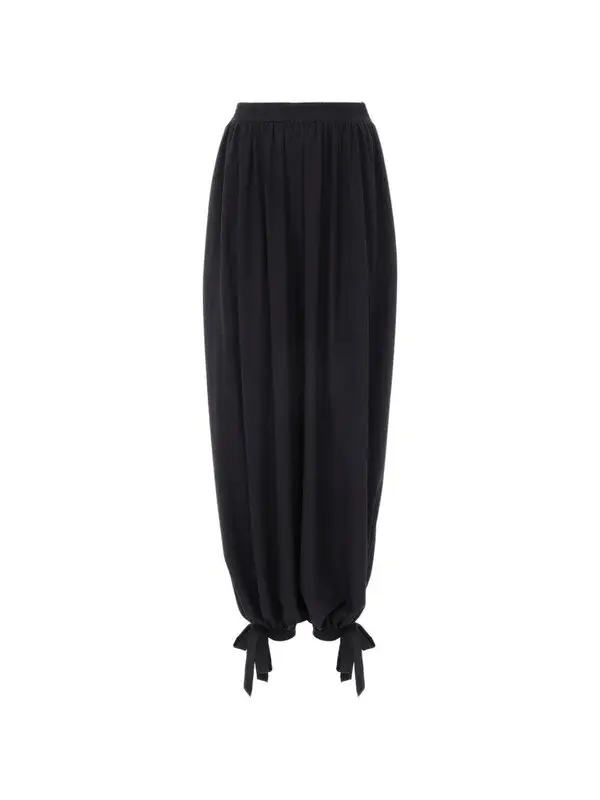 Chloé Fluid Silk Trousers - Black