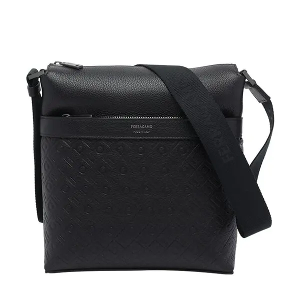 FERRAGAMO Monogram Messenger Bag