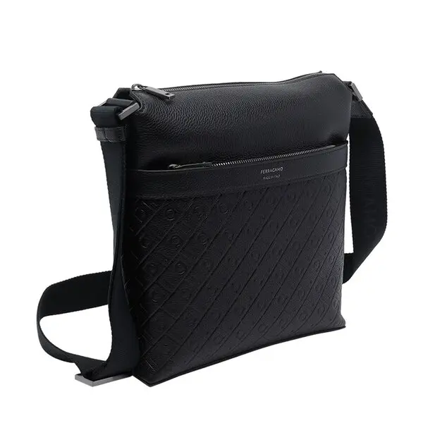 FERRAGAMO Monogram Messenger Bag