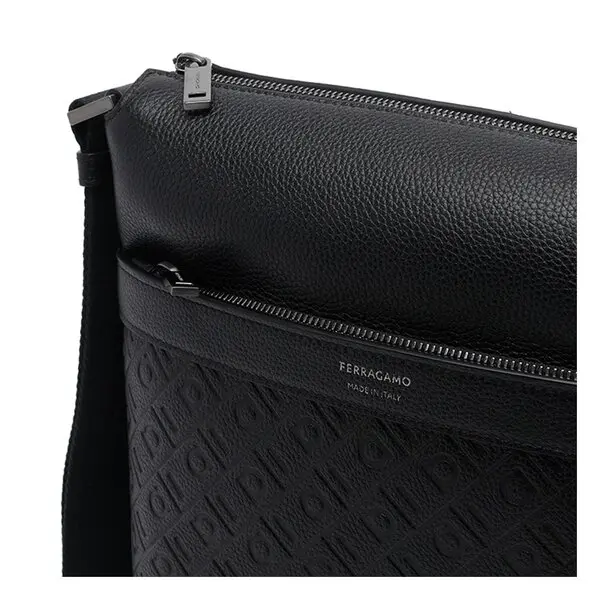 FERRAGAMO Monogram Messenger Bag