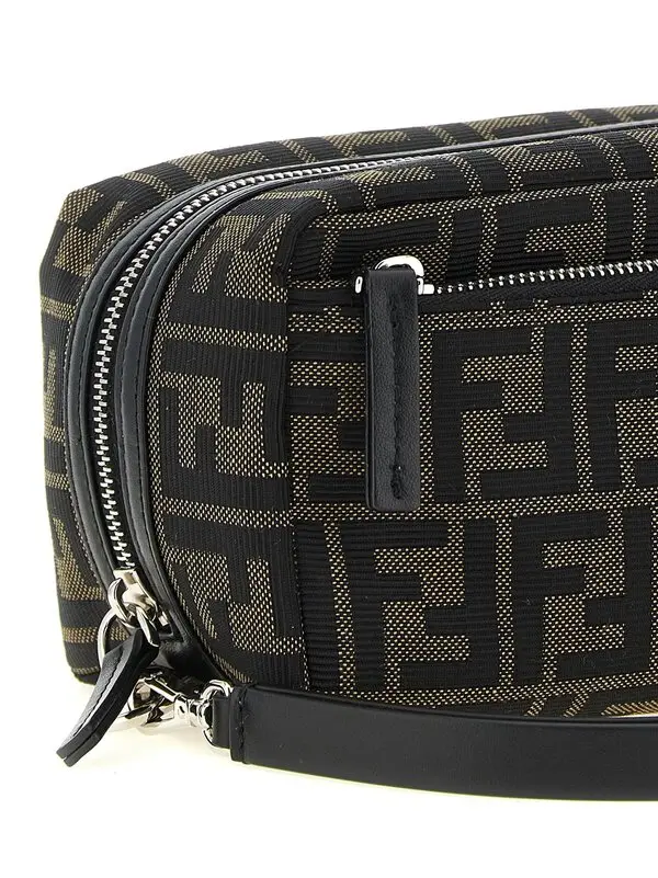 Fendi Small Double Zip Beauty Case - Brown