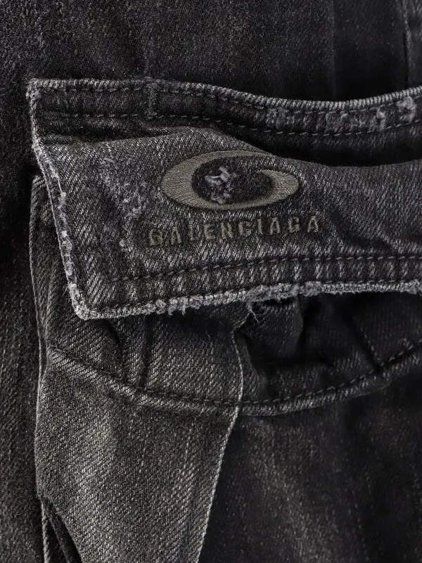 Balenciaga Cargo Denim Trousers