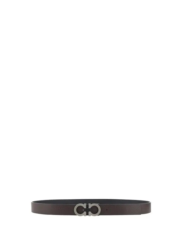 FERRAGAMO Gancini Belt - Black