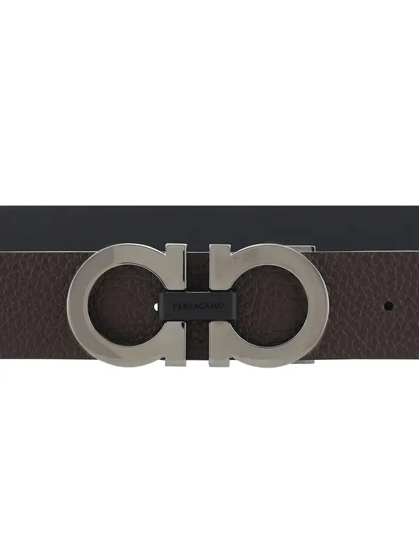 FERRAGAMO Gancini Belt - Black