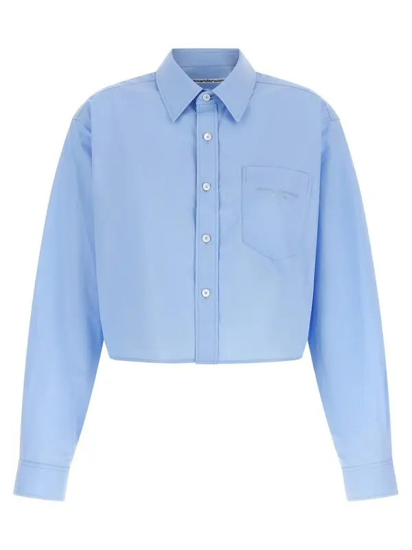 Alexander Wang Cropped Shirt - Blue