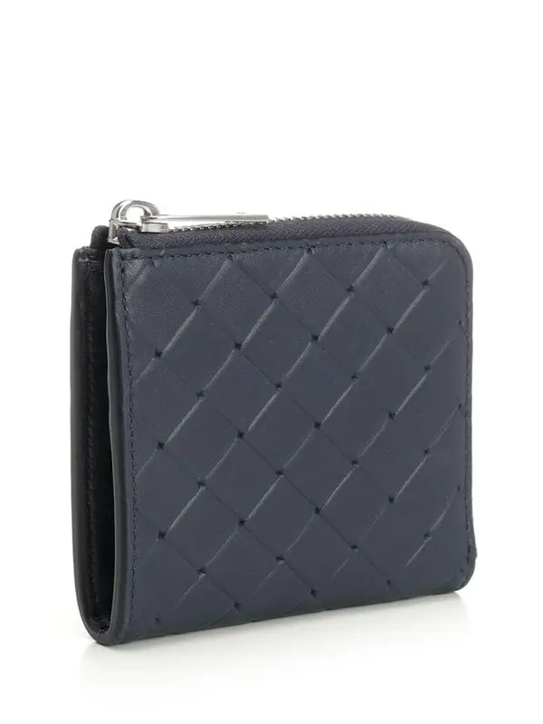 Bottega Veneta Square Braided Wallet With Zip