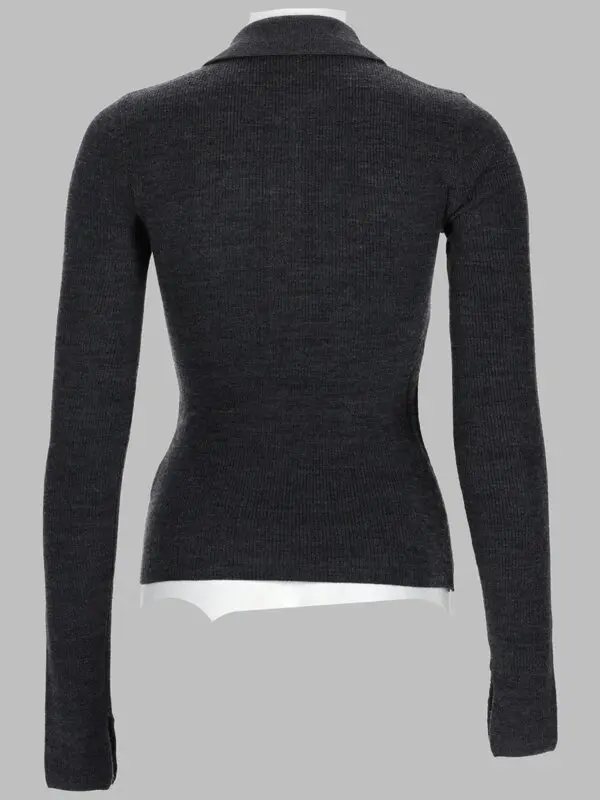 GANNI Maglia Polo A Rombi