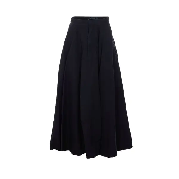Balenciaga Godet Maxi Skirt - Black